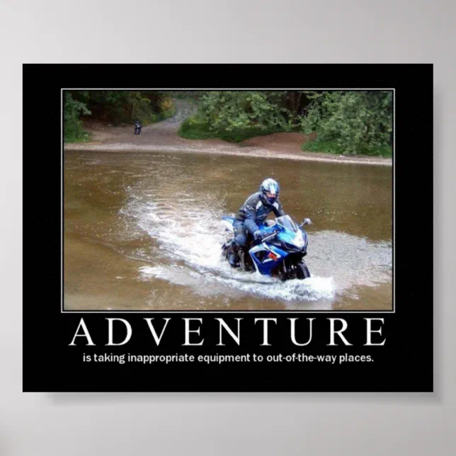 Adventure motivational poster | Zazzle