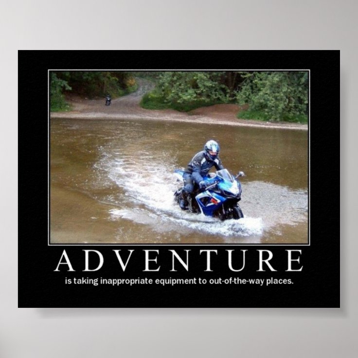 Adventure motivational poster | Zazzle