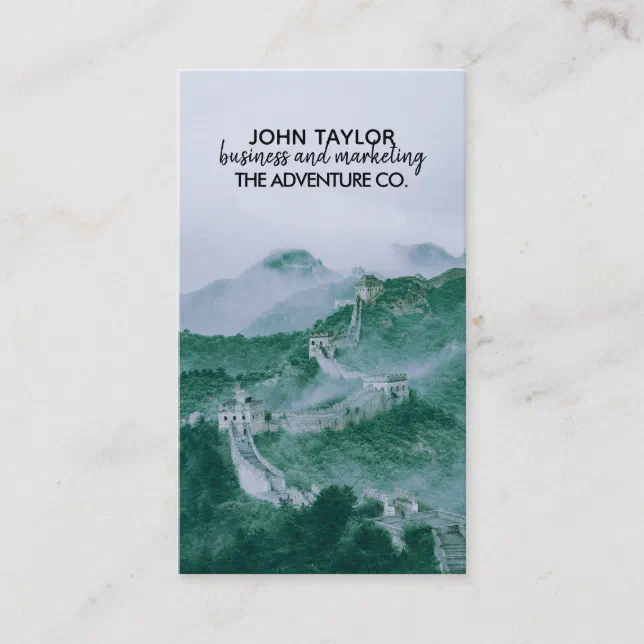 Adventure Mountains and Fog Business Card | Zazzle