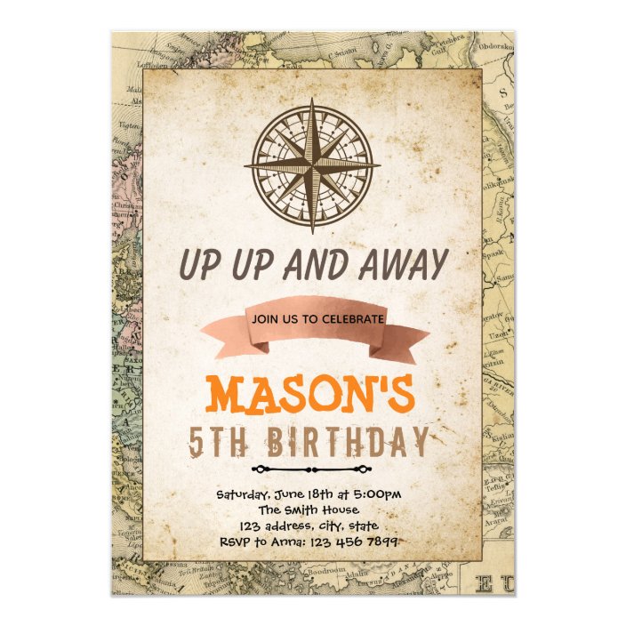 Adventure theme birthday invitation | Zazzle.com