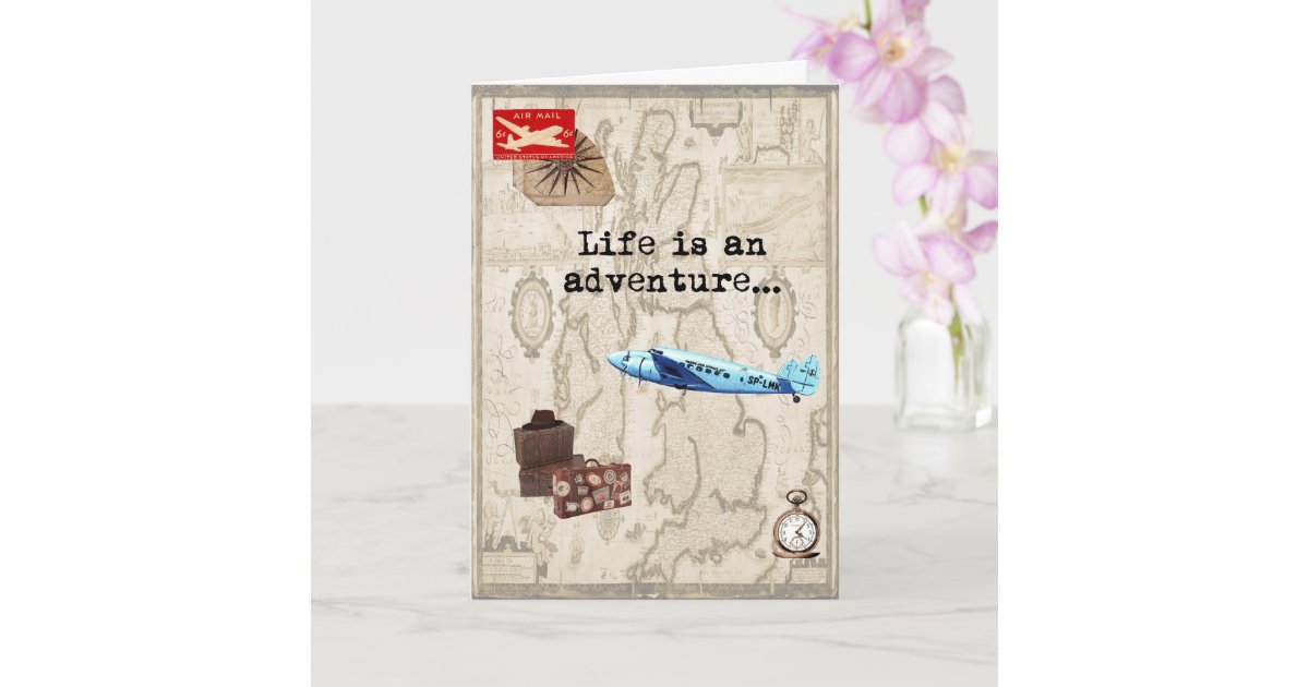 Adventure themed Birthday card | Zazzle
