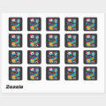 Adventure Time | Action Panel Graphic Square Sticker | Zazzle