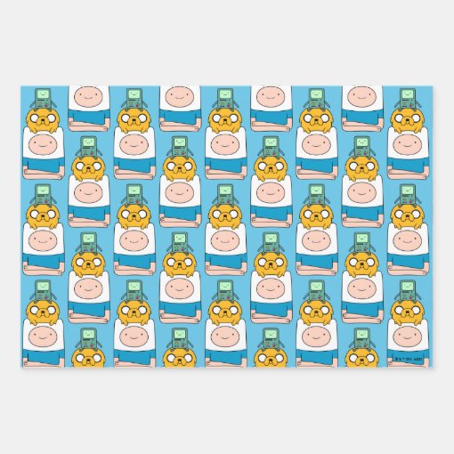 Adventure Time | BMO, Jake, & Finn Wrapping Paper Sheets | Zazzle
