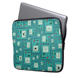 Adventure Time | BMO Pattern Laptop Sleeve | Zazzle