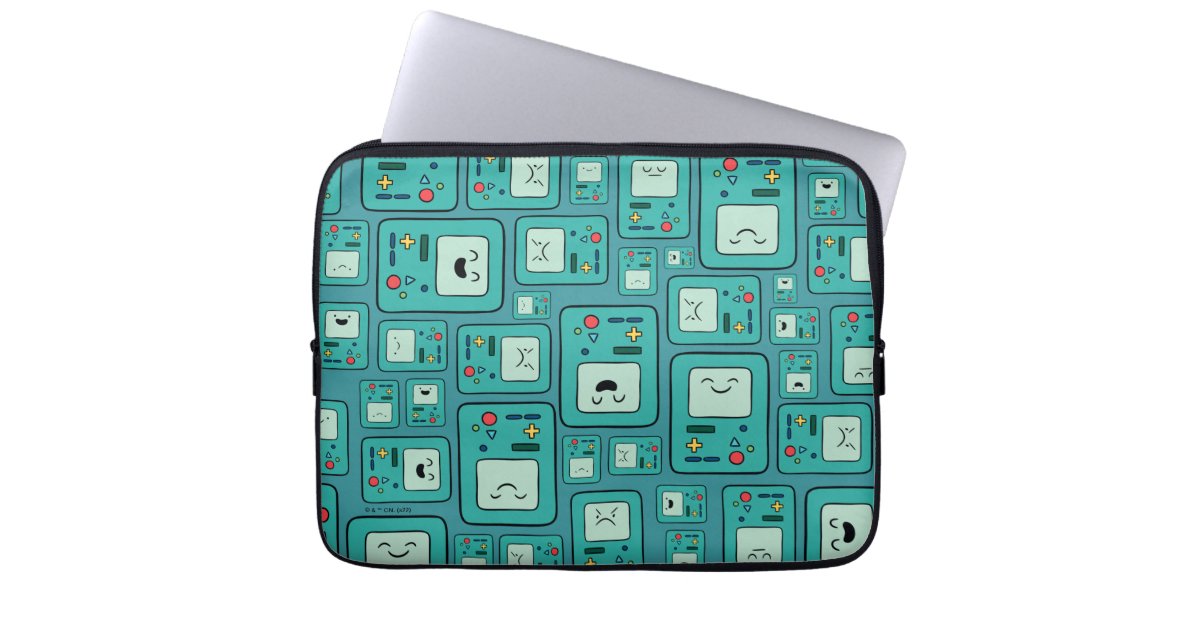 Adventure Time | BMO Pattern Laptop Sleeve | Zazzle