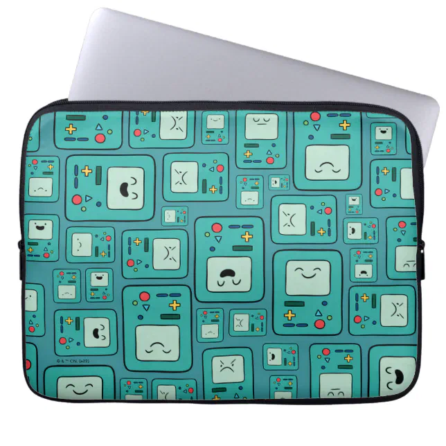 Adventure Time | BMO Pattern Laptop Sleeve | Zazzle
