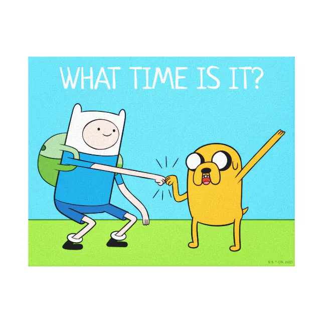 Adventure Time | Finn & Jake Fist Bump Canvas Print | Zazzle