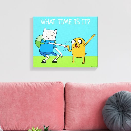 Adventure Time | Finn & Jake Fist Bump Canvas Print | Zazzle