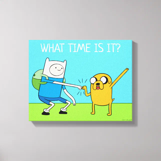 Adventure Time | Finn & Jake Fist Bump Canvas Print | Zazzle