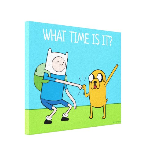 Adventure Time | Finn & Jake Fist Bump Canvas Print | Zazzle