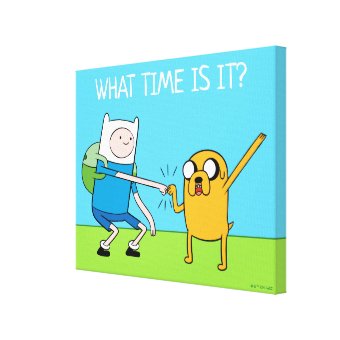Adventure Time | Finn & Jake Fist Bump Canvas Print | Zazzle