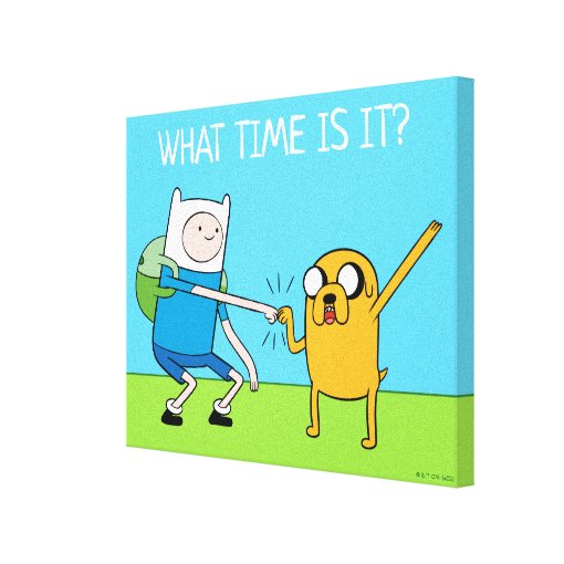 Adventure Time | Finn & Jake Fist Bump Canvas Print | Zazzle
