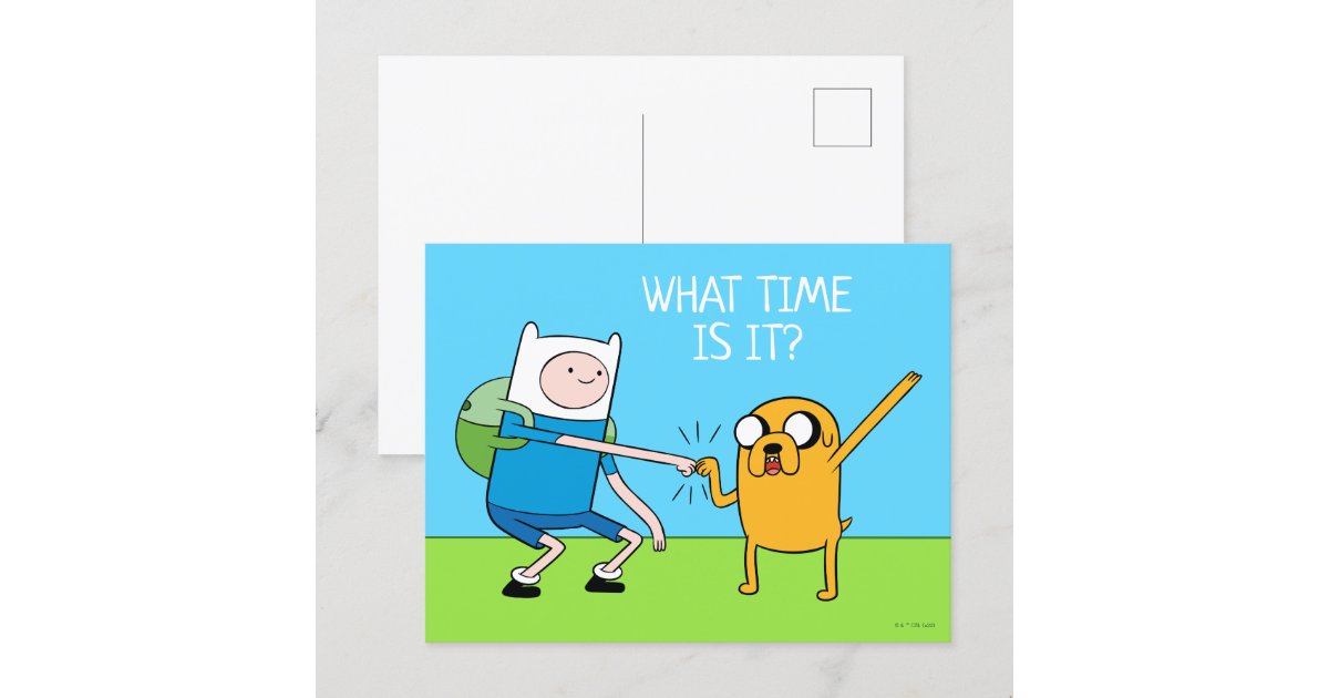 Adventure Time | Finn & Jake Fist Bump Postcard | Zazzle