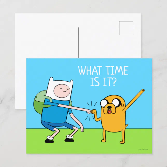 Adventure Time | Finn & Jake Fist Bump Postcard | Zazzle