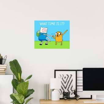 Adventure Time | Finn & Jake Fist Bump Poster | Zazzle