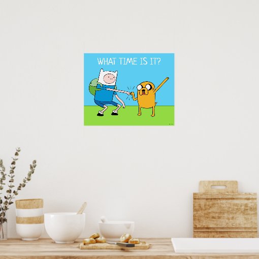 Adventure Time | Finn & Jake Fist Bump Poster | Zazzle