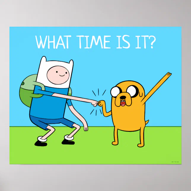 Adventure Time | Finn & Jake Fist Bump Poster | Zazzle