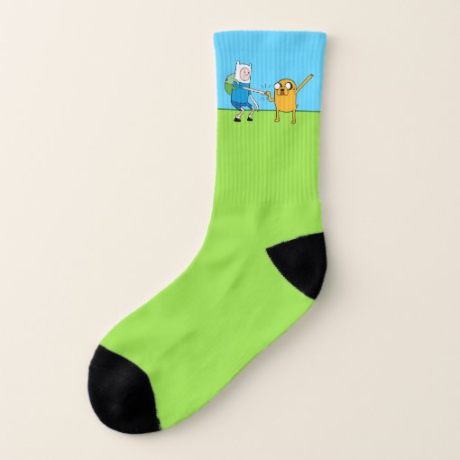Adventure Time | Finn & Jake Fist Bump Socks | Zazzle