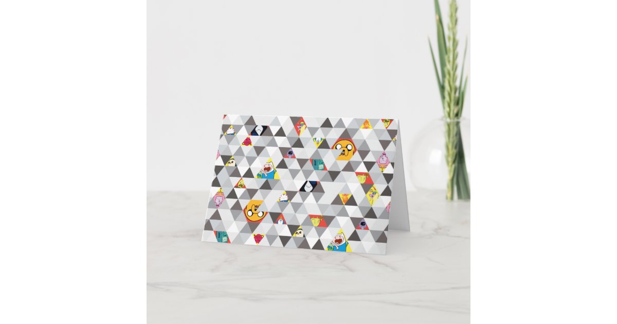 Adventure Time | Triangular Character Pattern Card | Zazzle