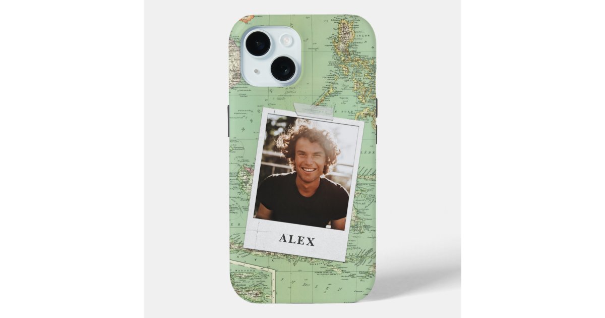 Adventure vintage map stylish photo graduation Case-Mate iPhone case ...
