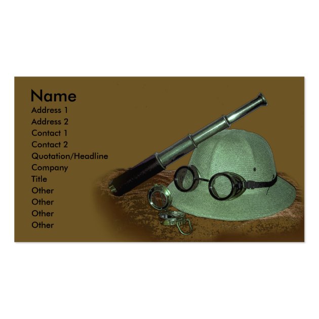 Adventurer Profile Card Business Cards