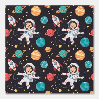 Adventurous Space Explorer Kids Wallpaper | Zazzle