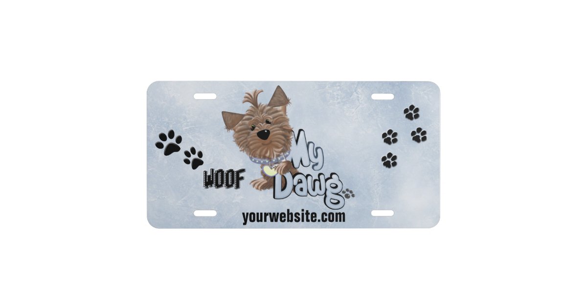 @Advertisement Aluminum license plate | Zazzle
