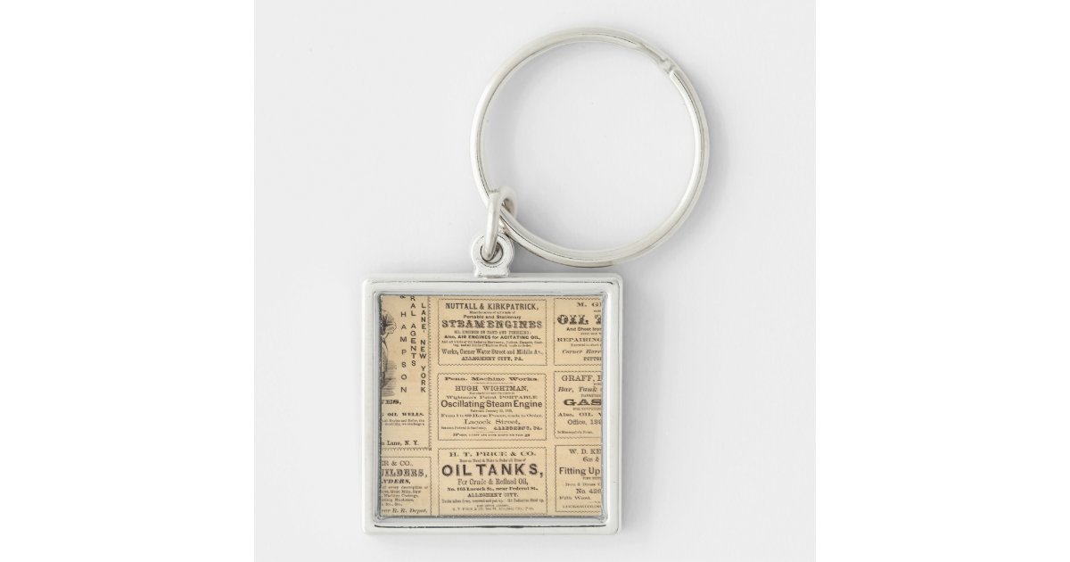 Advertisements Keychain | Zazzle