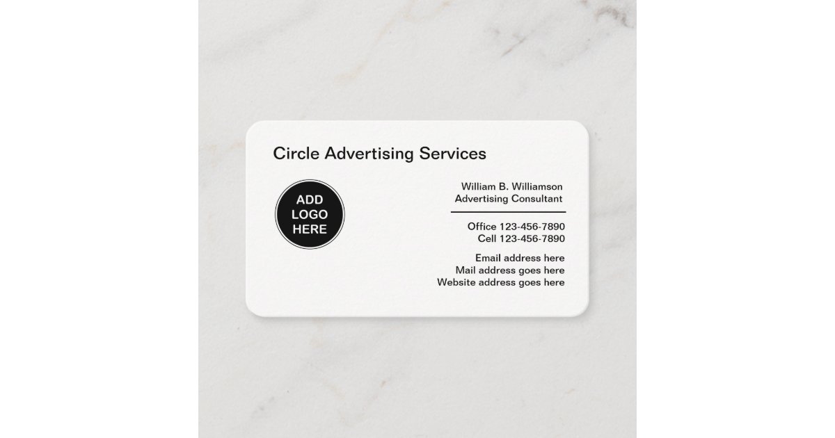 Advertising Agency Logo Template Business Card | Zazzle