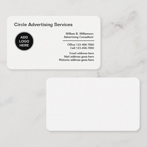 Advertising Agency Logo Template Business Card | Zazzle