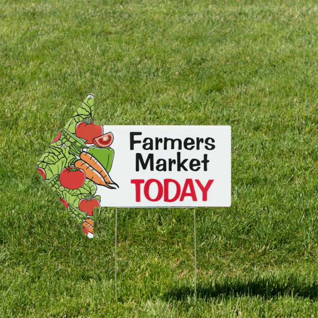 Advertising Your Farmers Market Sign | Zazzle