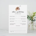 Advice and predictions Dachshund Baby Shower Game | Zazzle