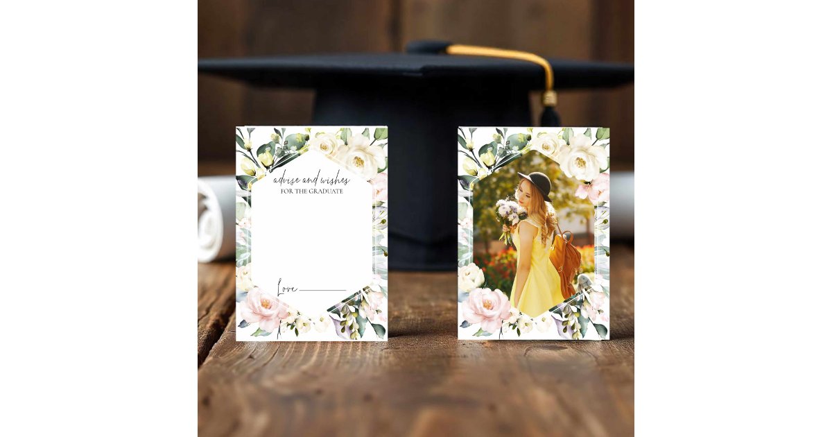 advice and wishes | Boho Graduation Enclosure Card | Zazzle