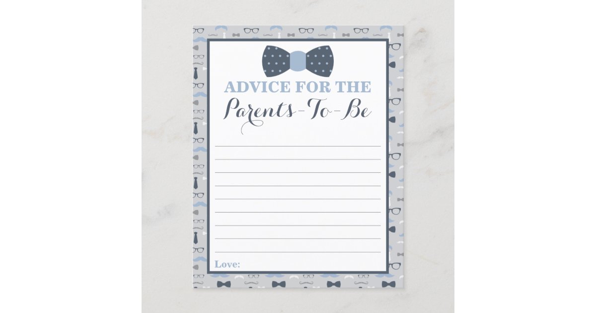 Advice and Wishes Card, Little Man | Zazzle