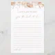 Advice and Wishes for the Bride to Be Paper Sheet | Zazzle