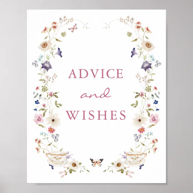 Advice and Wishes Poster | Zazzle