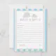 Advice for mommy-to-be Baby Shower Game Card | Zazzle