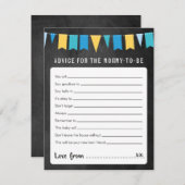 Advice for mommy-to-be Baby Shower Game Card | Zazzle