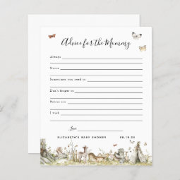 Advice for the Mommy | Baby Shower Game | Zazzle