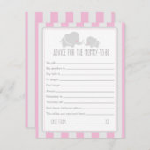 Advice for the Mommy-to-be Baby Shower Game Card | Zazzle