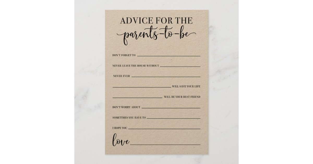 Advice For The Parents To Be Baby Shower Game Program Zazzle advice-for-the-parents-to-be-baby-shower-game-program-zazzle