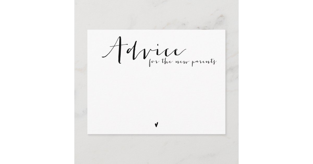 AdviceCard Advice Card | Zazzle.com