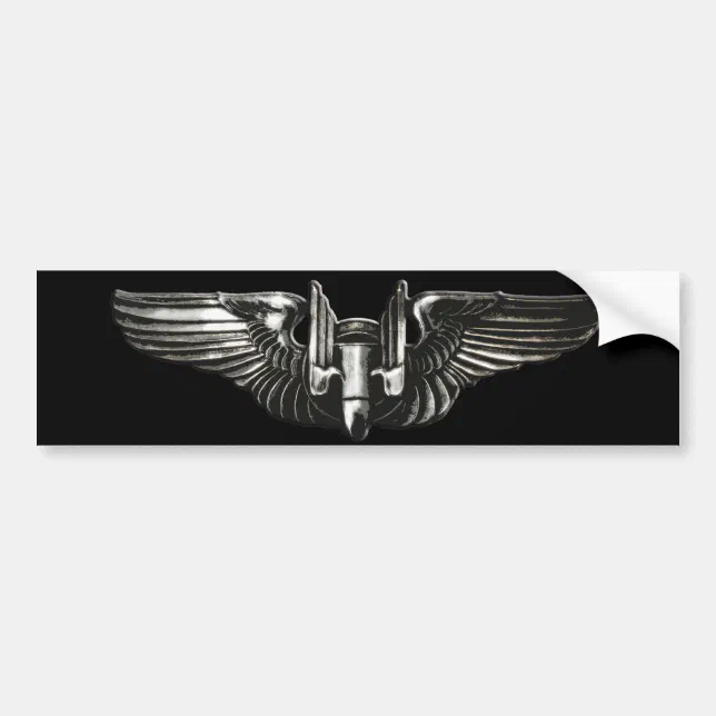 Aerial Gunner Wings Bumper Sticker | Zazzle