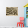 Aerial Map Valley Forge PA Pennsylvania Poster | Zazzle