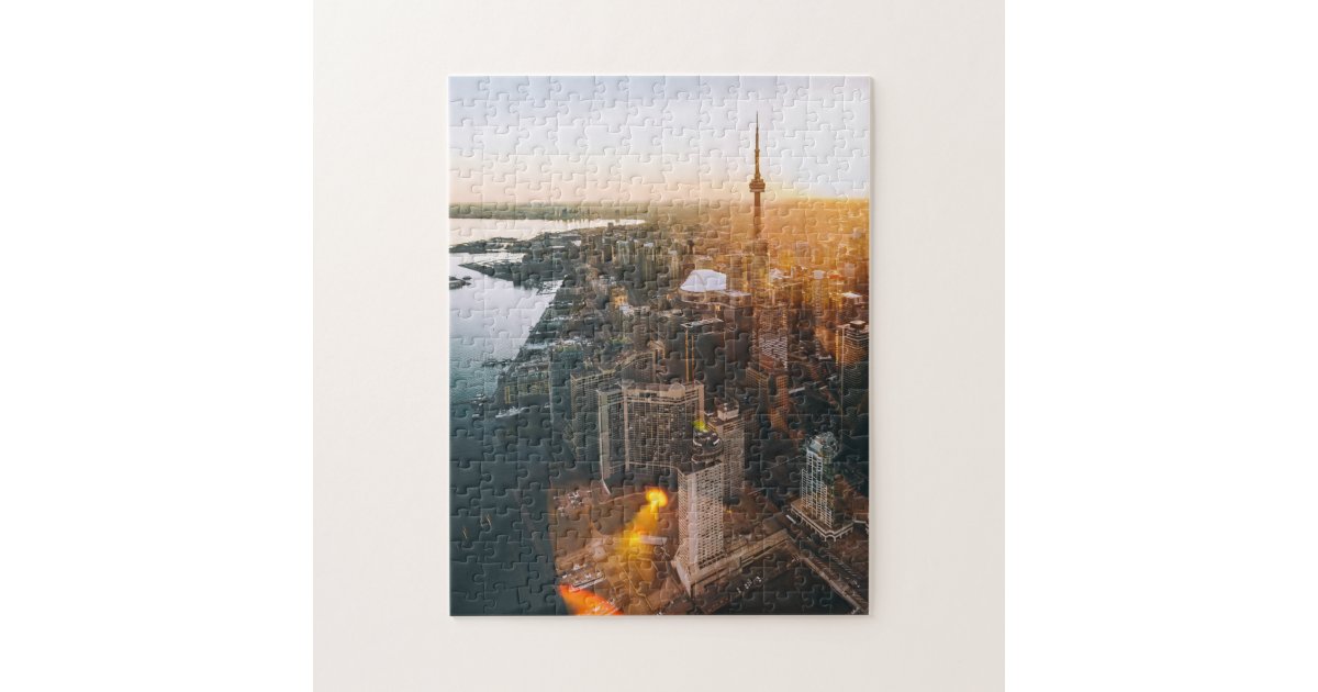 Aerial Shot Of Downtown Toronto, Ontario | Canada Jigsaw Puzzle | Zazzle