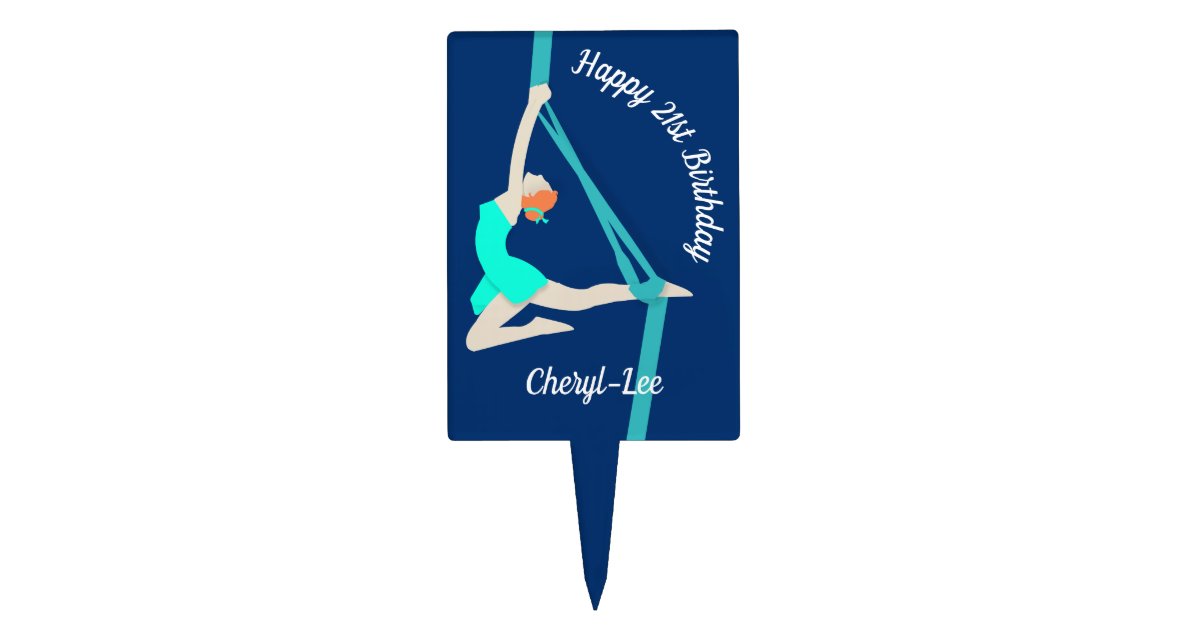 Aerial Silks Cake Topper | Zazzle