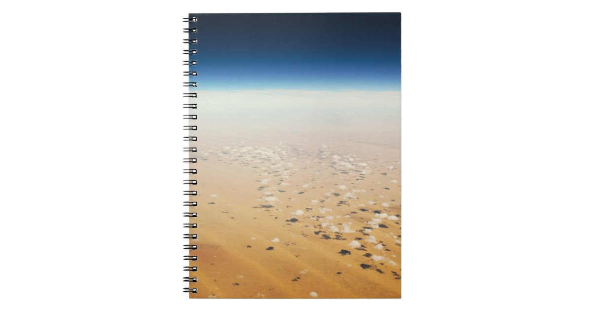 Aerial view of a desert notebook | Zazzle