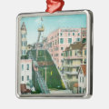 Aerial View of Angels Flight Trolley Metal Ornament | Zazzle