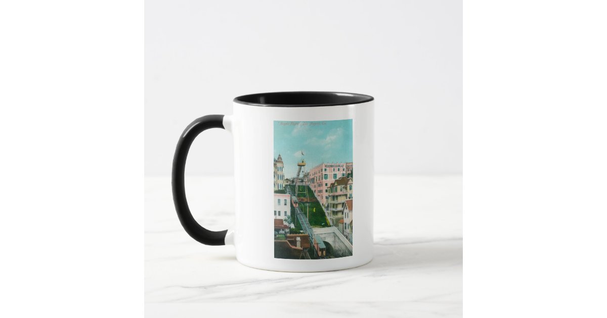 Aerial View of Angels Flight Trolley Mug | Zazzle