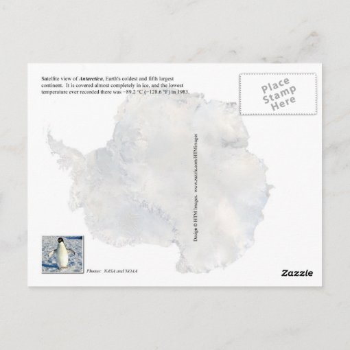 Aerial view of Antarctica Postcard | Zazzle